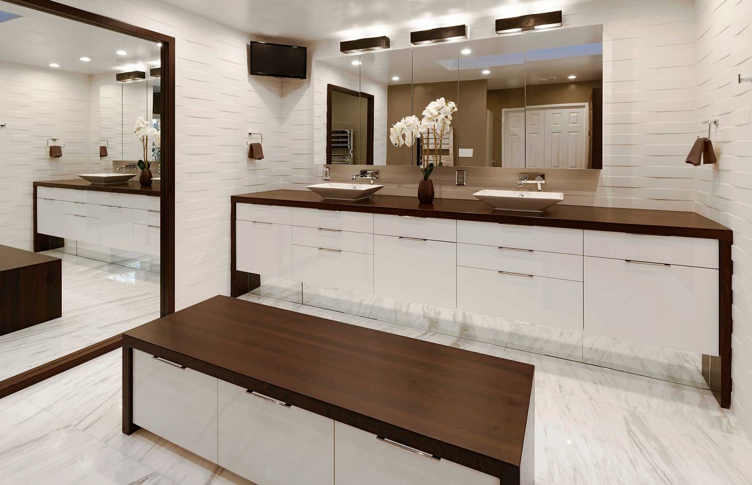 Wood Bathroom Countertops by Grothouse